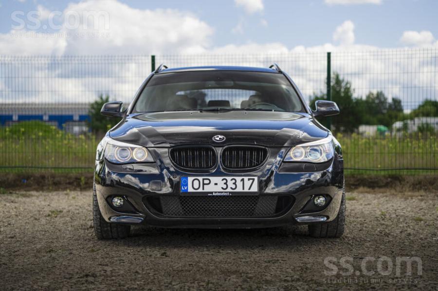 Black BMW 525 2010 in Riga, with an engine capacity of 3.00 L and mileage of 402 thousand km for 7890 €, photo 3 on AUTOMOTO.COM.LV