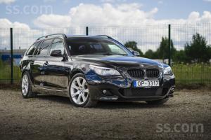 Black BMW 525 2010 in Riga, with an engine capacity of 3.00 L and mileage of 402 thousand km for 7890 €, photo 4 on AUTOMOTO.COM.LV