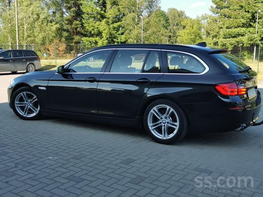Black BMW 525 2011 in Kuldiga, with an engine capacity of 3.00 L and mileage of 311 thousand km for 8050 €, photo 4 on AUTOMOTO.COM.LV