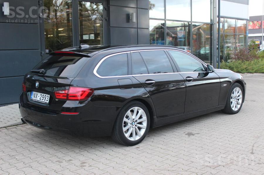 Black BMW 525 2011 in Dobele, with an engine capacity of 3.00 L and mileage of 314 thousand km for 7100 €, photo 5 on AUTOMOTO.COM.LV