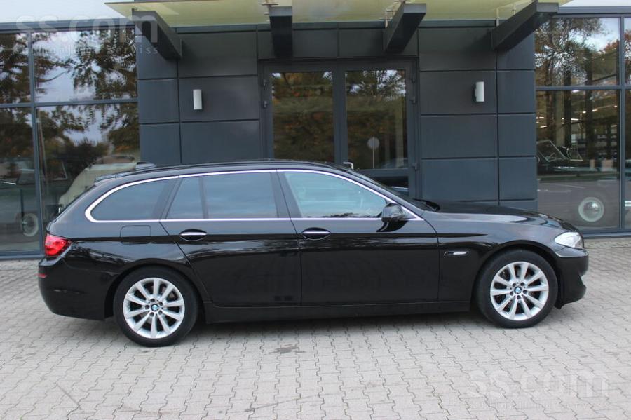 Black BMW 525 2011 in Dobele, with an engine capacity of 3.00 L and mileage of 314 thousand km for 7100 €, photo 6 on AUTOMOTO.COM.LV