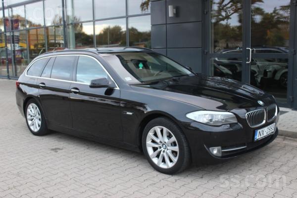 Black BMW 525 2011 in Dobele, with an engine capacity of 3.00 L and mileage of 314 thousand km for 7100 €, photo 7 on AUTOMOTO.COM.LV