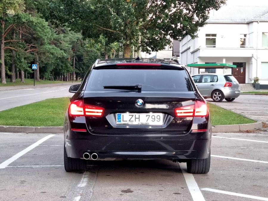 Black BMW 525 2011 in Alytus, with an engine capacity of 2.99 L and mileage of 396 thousand km for 6700 €, photo 6 on AUTOMOTO.COM.LV