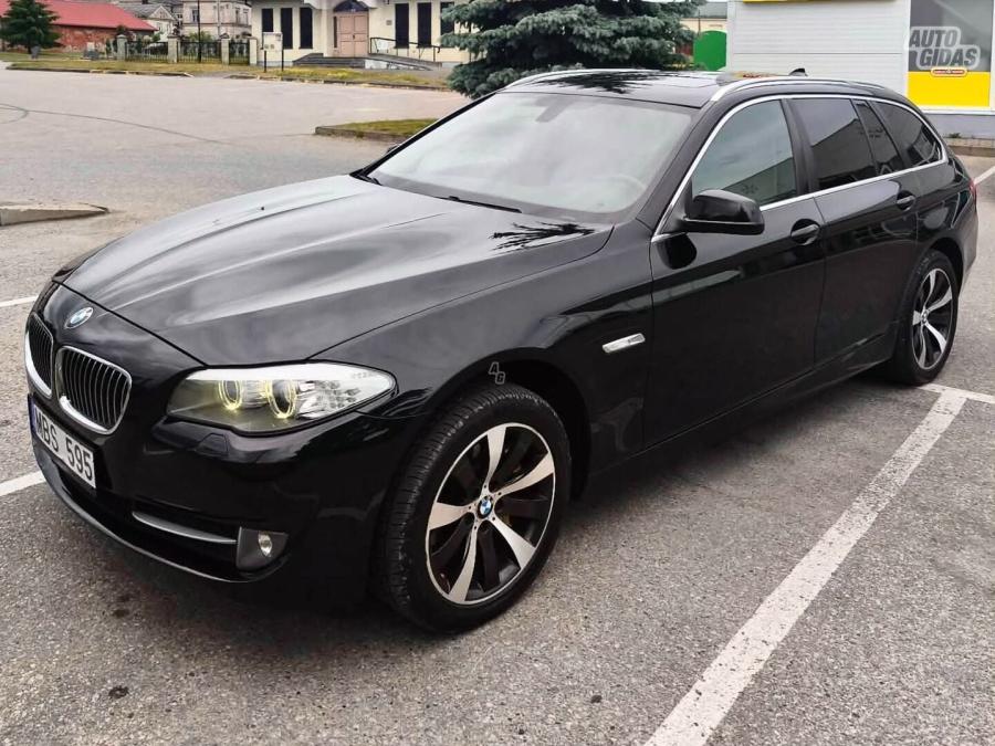 Black BMW 525 2012 in Vilkaviskis, with an engine capacity of 2.00 L and mileage of 330 thousand km for 8500 €, photo 1 on AUTOMOTO.COM.LV