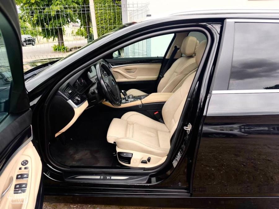 Black BMW 525 2012 in Vilkaviskis, with an engine capacity of 2.00 L and mileage of 330 thousand km for 8500 €, photo 10 on AUTOMOTO.COM.LV