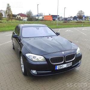 Black BMW 525 2012 in Rezekne, with an engine capacity of 2.00 L and mileage of 277 thousand km for 8350 €, photo 3 on AUTOMOTO.COM.LV