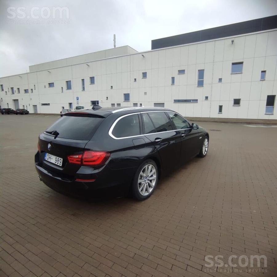 Black BMW 525 2012 in Rezekne, with an engine capacity of 2.00 L and mileage of 277 thousand km for 8350 €, photo 5 on AUTOMOTO.COM.LV