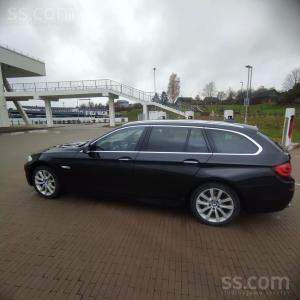 Black BMW 525 2012 in Rezekne, with an engine capacity of 2.00 L and mileage of 277 thousand km for 8350 €, photo 6 on AUTOMOTO.COM.LV