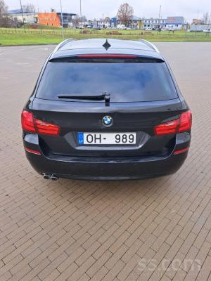 Black BMW 525 2012 in Rezekne, with an engine capacity of 2.00 L and mileage of 277 thousand km for 8350 €, photo 8 on AUTOMOTO.COM.LV
