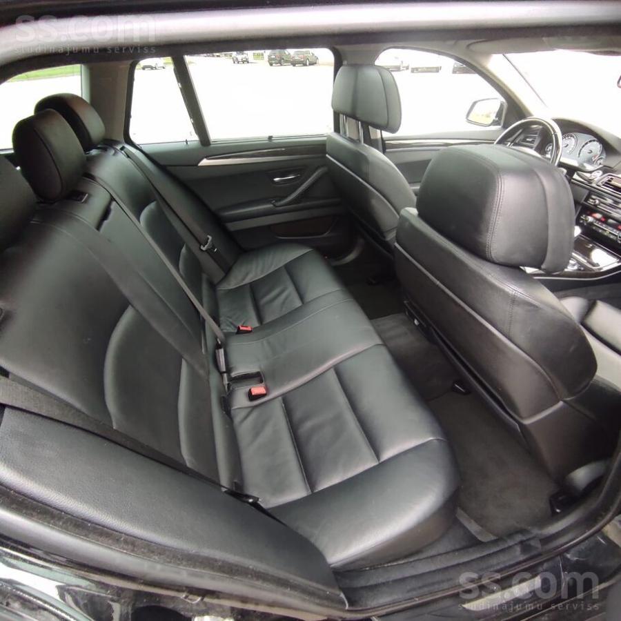 Black BMW 525 2012 in Rezekne, with an engine capacity of 2.00 L and mileage of 277 thousand km for 8350 €, photo 27 on AUTOMOTO.COM.LV