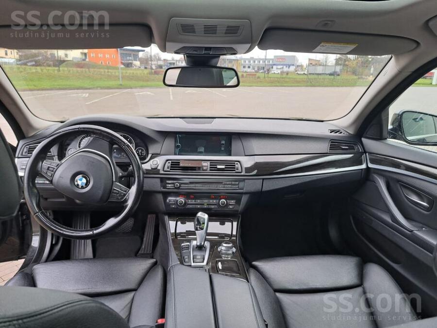 Black BMW 525 2012 in Rezekne, with an engine capacity of 2.00 L and mileage of 277 thousand km for 8350 €, photo 29 on AUTOMOTO.COM.LV