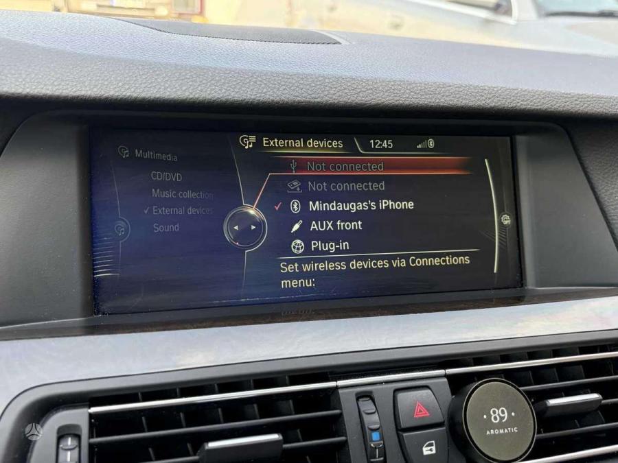 Black BMW 525 2012 in Ukmerge, with an engine capacity of 2.00 L and mileage of 227 thousand km for 8900 €, photo 18 on AUTOMOTO.COM.LV
