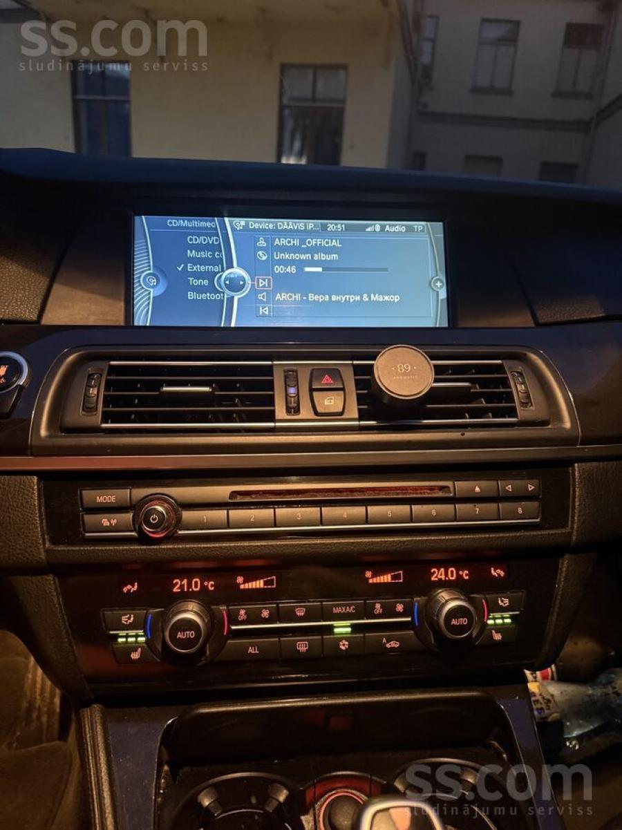 Melns BMW 525 2012 Bauska, ar dzinēja tilpumu 2.00 L un nobraukumu 260 tūkst. km par 7390 €, foto 14 vietnē AUTOMOTO.COM.LV