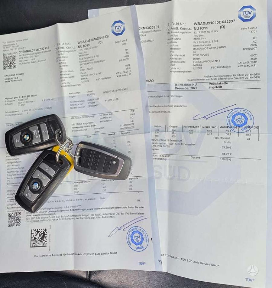 Черный БМВ 525 2012 в Шяуляй, объемом двигателя 2.00 л и пробегом 260 тыс. км за 7650 €, фото 42 на AUTOMOTO.COM.LV