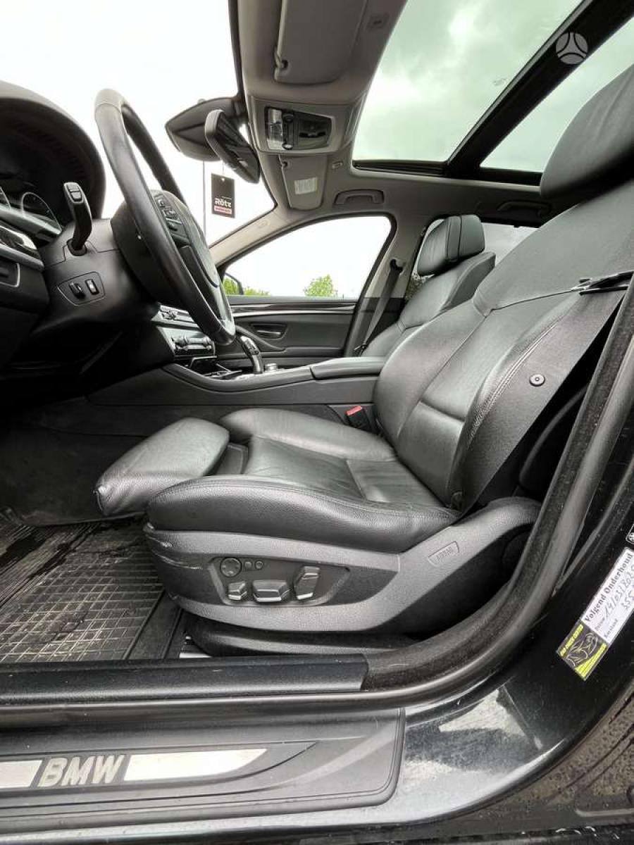 Black BMW 525 2012 in Panevezys, with an engine capacity of 2.00 L and mileage of 365 thousand km for 9000 €, photo 13 on AUTOMOTO.COM.LV