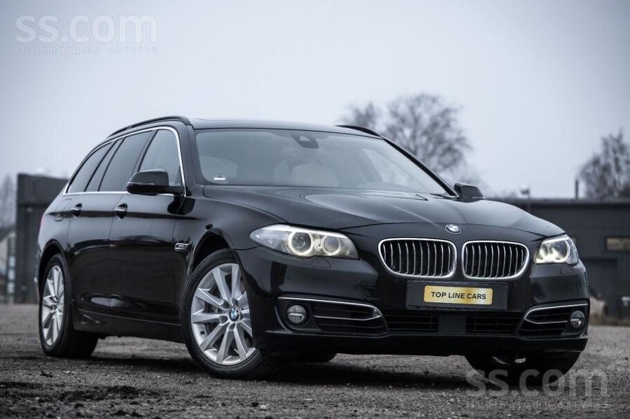 Black BMW 525 2013 in Tukums, with an engine capacity of 2.00 L and mileage of 0 thousand km for 11888 €, photo 2 on AUTOMOTO.COM.LV