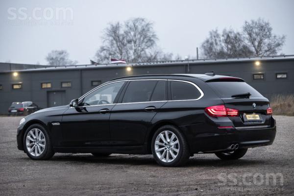 Black BMW 525 2013 in Tukums, with an engine capacity of 2.00 L and mileage of 0 thousand km for 11888 €, photo 5 on AUTOMOTO.COM.LV