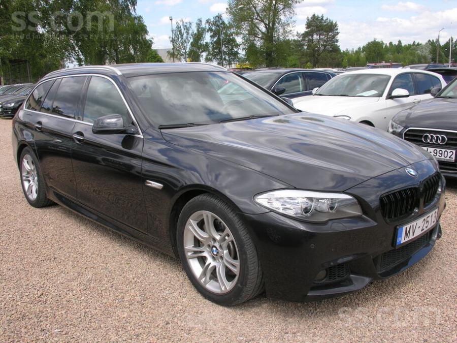 Black BMW 525 2013 in Riga, with an engine capacity of 2.00 L and mileage of 0 thousand km for 9350 €, photo 3 on AUTOMOTO.COM.LV