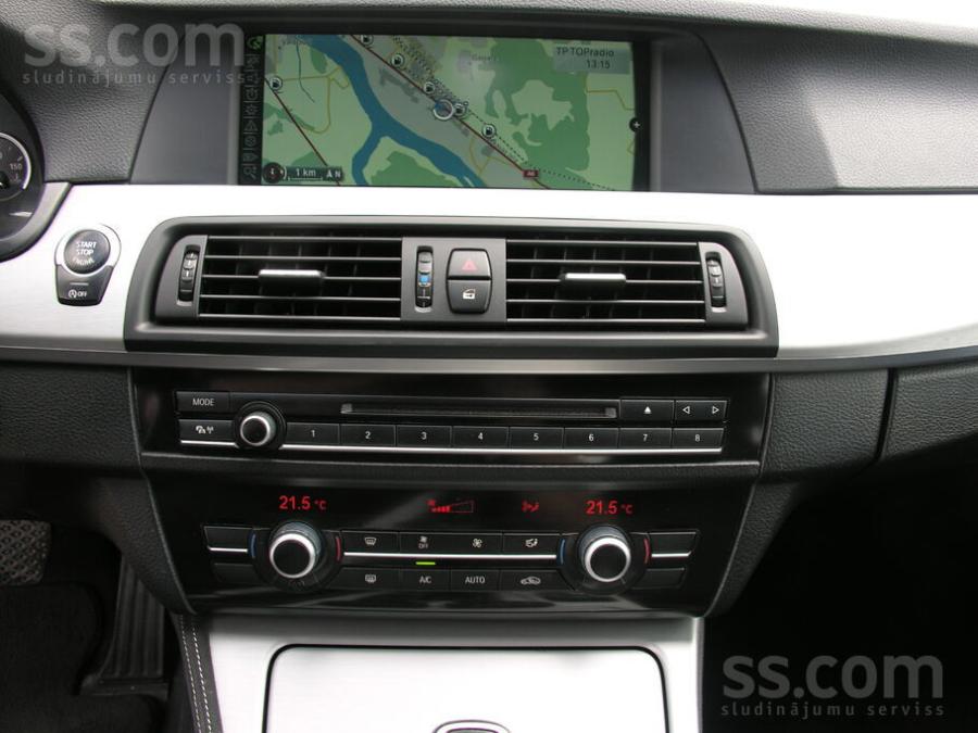 Black BMW 525 2013 in Riga, with an engine capacity of 2.00 L and mileage of 0 thousand km for 9350 €, photo 17 on AUTOMOTO.COM.LV
