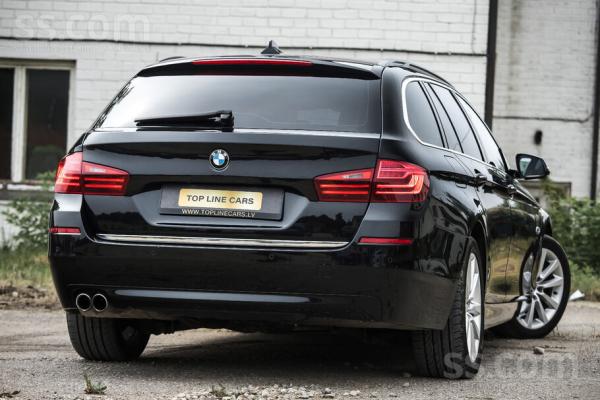 Black BMW 525 2013 in Tukums, with an engine capacity of 2.00 L and mileage of 0 thousand km for 11500 €, photo 5 on AUTOMOTO.COM.LV
