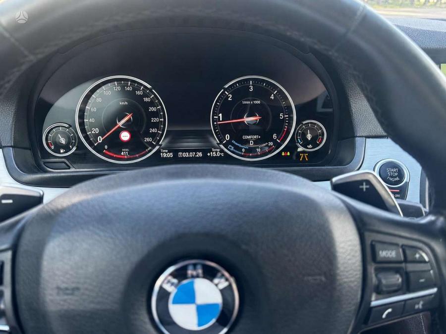Black BMW 525 2013 in Kaunas, with an engine capacity of 2.00 L and mileage of 316 thousand km for 9800 €, photo 23 on AUTOMOTO.COM.LV