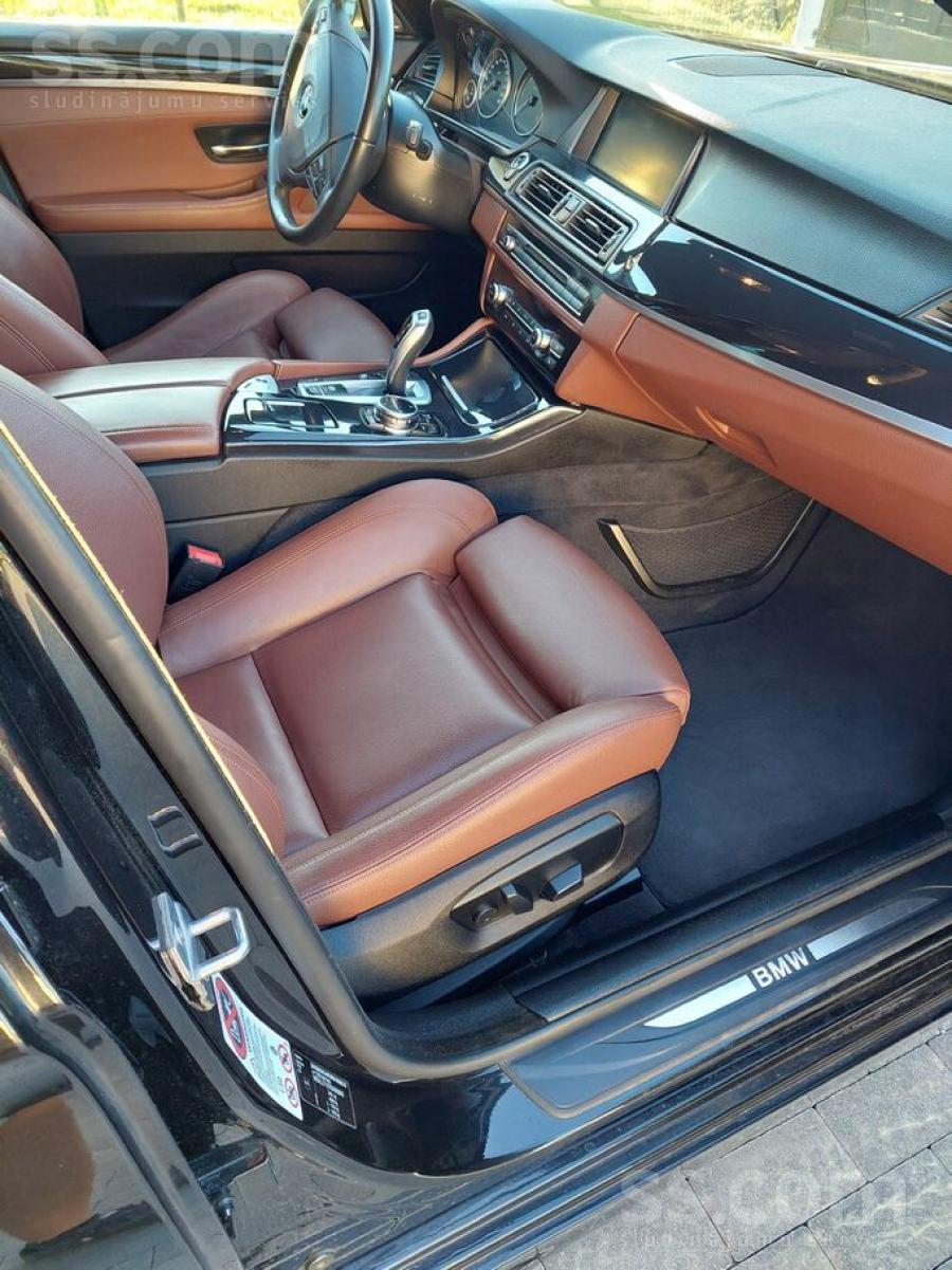 Black BMW 525 2013 in Jelgava, with an engine capacity of 2.00 L and mileage of 240 thousand km for 11000 €, photo 18 on AUTOMOTO.COM.LV