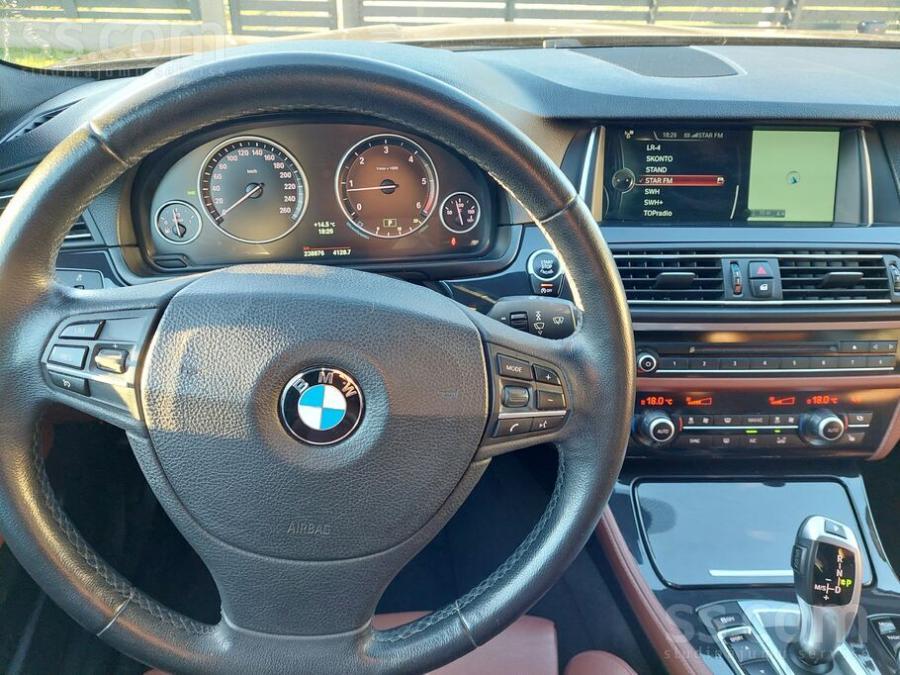 Black BMW 525 2013 in Jelgava, with an engine capacity of 2.00 L and mileage of 240 thousand km for 11000 €, photo 22 on AUTOMOTO.COM.LV
