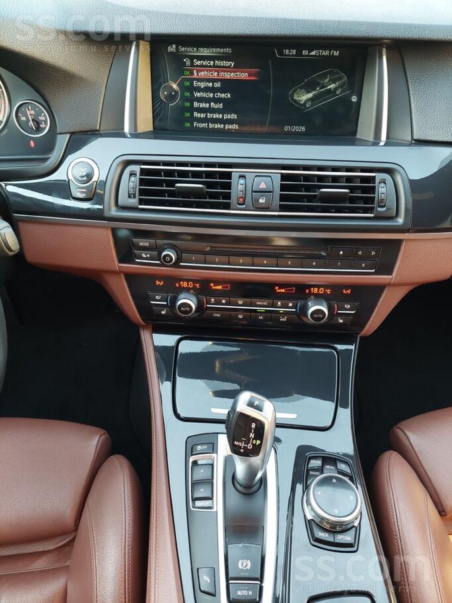 Black BMW 525 2013 in Jelgava, with an engine capacity of 2.00 L and mileage of 240 thousand km for 11000 €, photo 24 on AUTOMOTO.COM.LV