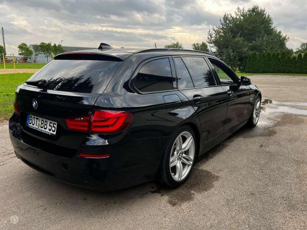 Black BMW 525 2013 in Panevezys, with an engine capacity of 2.00 L and mileage of 214 thousand km for 8250 €, photo 5 on AUTOMOTO.COM.LV