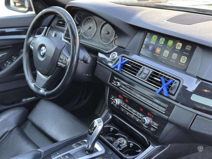 Black BMW 525 2013 in Vilnius, with an engine capacity of 2.00 L and mileage of 285 thousand km for 10000 €, photo 18 on AUTOMOTO.COM.LV