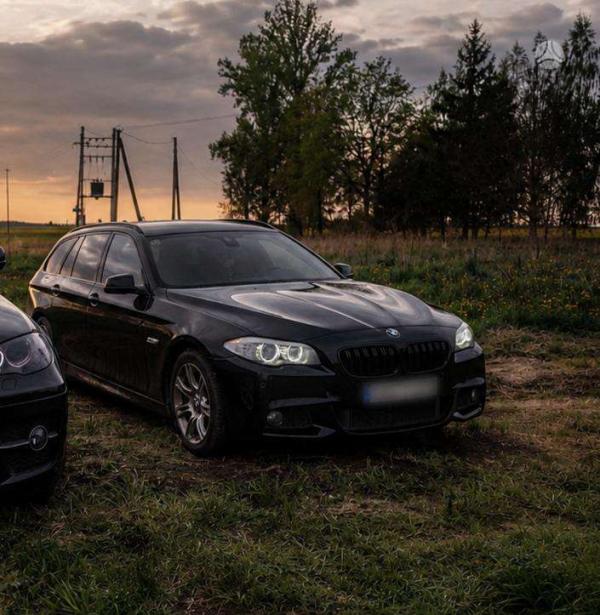 Black BMW 525 2013 in Kaunas, with an engine capacity of 2.00 L and mileage of 315 thousand km for 8500 €, photo 1 on AUTOMOTO.COM.LV