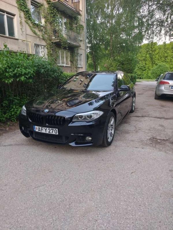 Black BMW 525 2013 in Kaunas, with an engine capacity of 2.00 L and mileage of 315 thousand km for 8500 €, photo 2 on AUTOMOTO.COM.LV