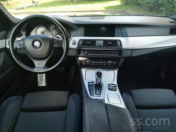 Black BMW 525 2013 in Bauska, with an engine capacity of 2.00 L and mileage of 190 thousand km for 8450 €, photo 7 on AUTOMOTO.COM.LV