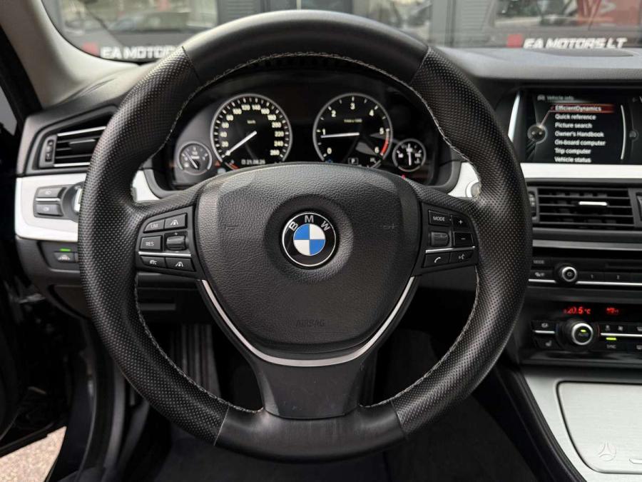 Melns BMW 525 2013 Viļņa, ar dzinēja tilpumu 2.00 L un nobraukumu 242 tūkst. km par 10500 €, foto 14 vietnē AUTOMOTO.COM.LV