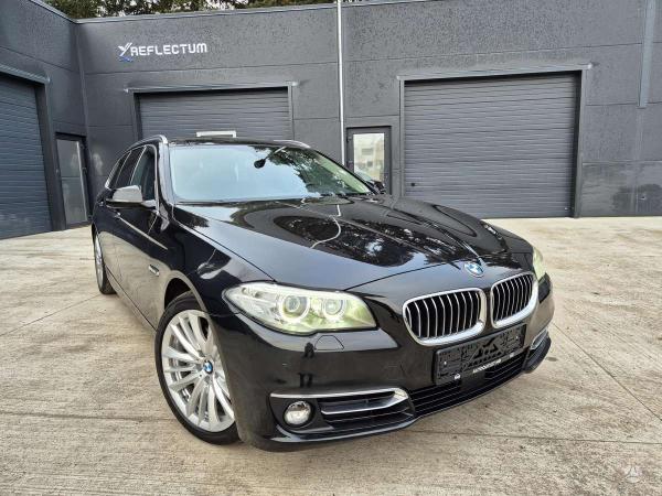 Black BMW 525 2014 in Utena, with an engine capacity of 2.00 L and mileage of 325 thousand km for 9490 €, photo 2 on AUTOMOTO.COM.LV