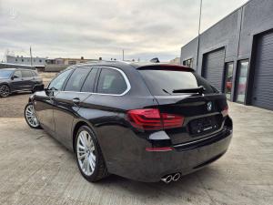 Black BMW 525 2014 in Utena, with an engine capacity of 2.00 L and mileage of 325 thousand km for 9490 €, photo 3 on AUTOMOTO.COM.LV