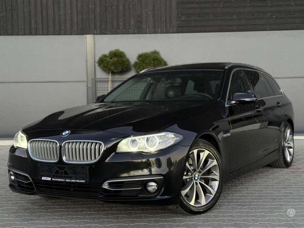 Black BMW 525 2014 in Siauliai, with an engine capacity of 2.00 L and mileage of 222 thousand km for 10999 €, photo 1 on AUTOMOTO.COM.LV