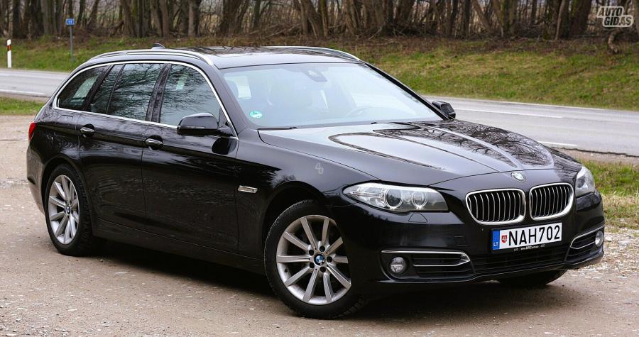 Black BMW 525 2014 in Petrikaiciai, with an engine capacity of 2.00 L and mileage of 271 thousand km for 10999 €, photo 3 on AUTOMOTO.COM.LV