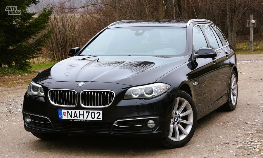 Black BMW 525 2014 in Petrikaiciai, with an engine capacity of 2.00 L and mileage of 271 thousand km for 10999 €, photo 5 on AUTOMOTO.COM.LV