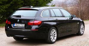 Black BMW 525 2014 in Petrikaiciai, with an engine capacity of 2.00 L and mileage of 271 thousand km for 10999 €, photo 14 on AUTOMOTO.COM.LV