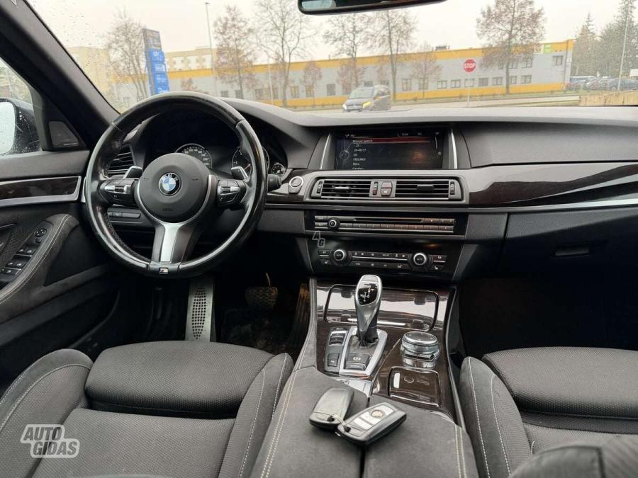 Black BMW 525 2014 in Kaunas, with an engine capacity of 2.00 L and mileage of 284 thousand km for 11400 €, photo 12 on AUTOMOTO.COM.LV