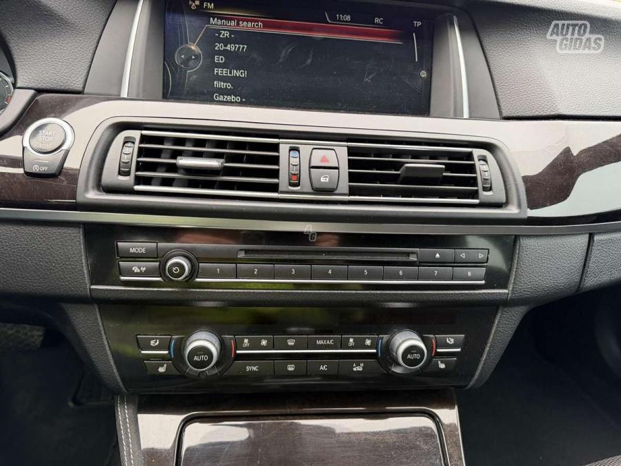 Black BMW 525 2014 in Kaunas, with an engine capacity of 2.00 L and mileage of 284 thousand km for 11400 €, photo 16 on AUTOMOTO.COM.LV
