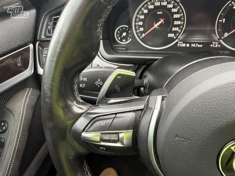 Black BMW 525 2014 in Kaunas, with an engine capacity of 2.00 L and mileage of 284 thousand km for 11400 €, photo 19 on AUTOMOTO.COM.LV