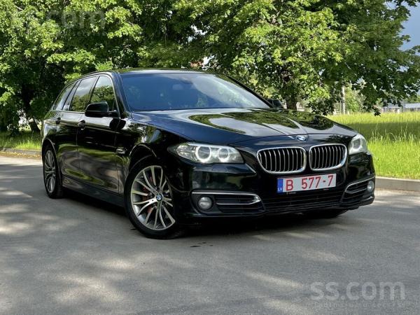 Black BMW 525 2014 in Cesis, with an engine capacity of 2.00 L and mileage of 301 thousand km for 8500 €, photo 3 on AUTOMOTO.COM.LV
