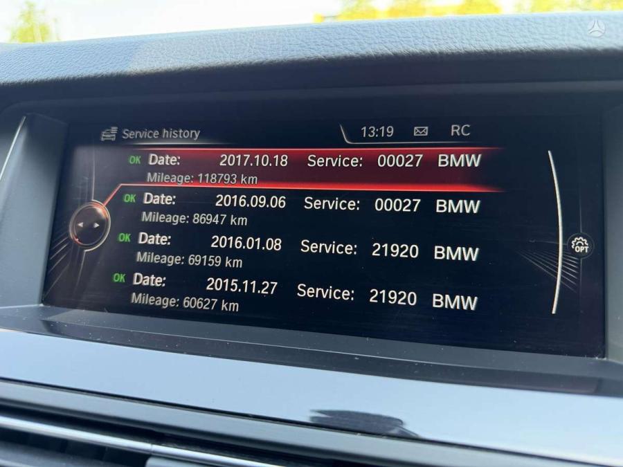 Black BMW 525 2014 in Radviliskis, with an engine capacity of 2.00 L and mileage of 323 thousand km for 13300 €, photo 20 on AUTOMOTO.COM.LV