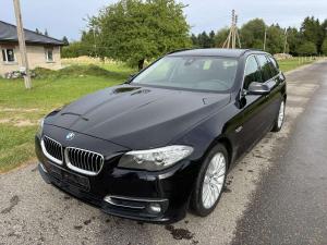 Melns BMW 525 2014 Panevēža, ar dzinēja tilpumu 2.00 L un nobraukumu 312 tūkst. km par 8650 €, foto  vietnē AUTOMOTO.COM.LV