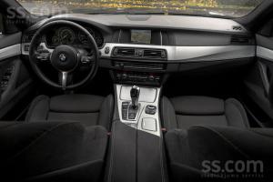 Black BMW 525 2015 in Jelgava, with an engine capacity of 2.00 L and mileage of 253 thousand km for 10950 €, photo 8 on AUTOMOTO.COM.LV
