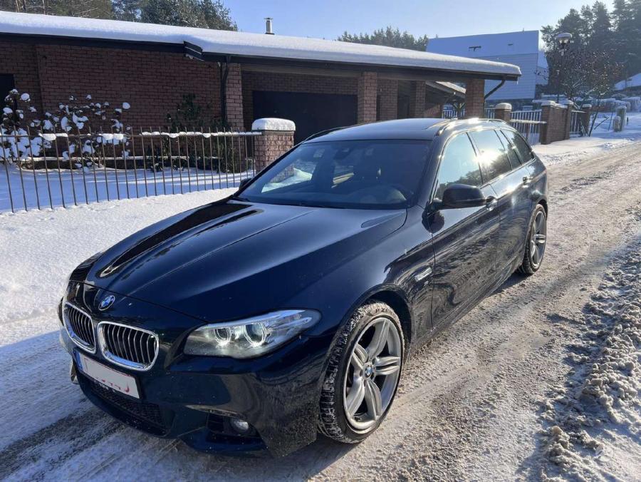 Black BMW 525 2015 in Kaunas, with an engine capacity of 2.00 L and mileage of 270 thousand km for 11950 €, photo 1 on AUTOMOTO.COM.LV