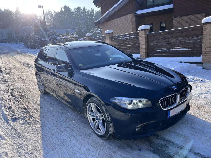 Black BMW 525 2015 in Kaunas, with an engine capacity of 2.00 L and mileage of 270 thousand km for 11950 €, photo 2 on AUTOMOTO.COM.LV