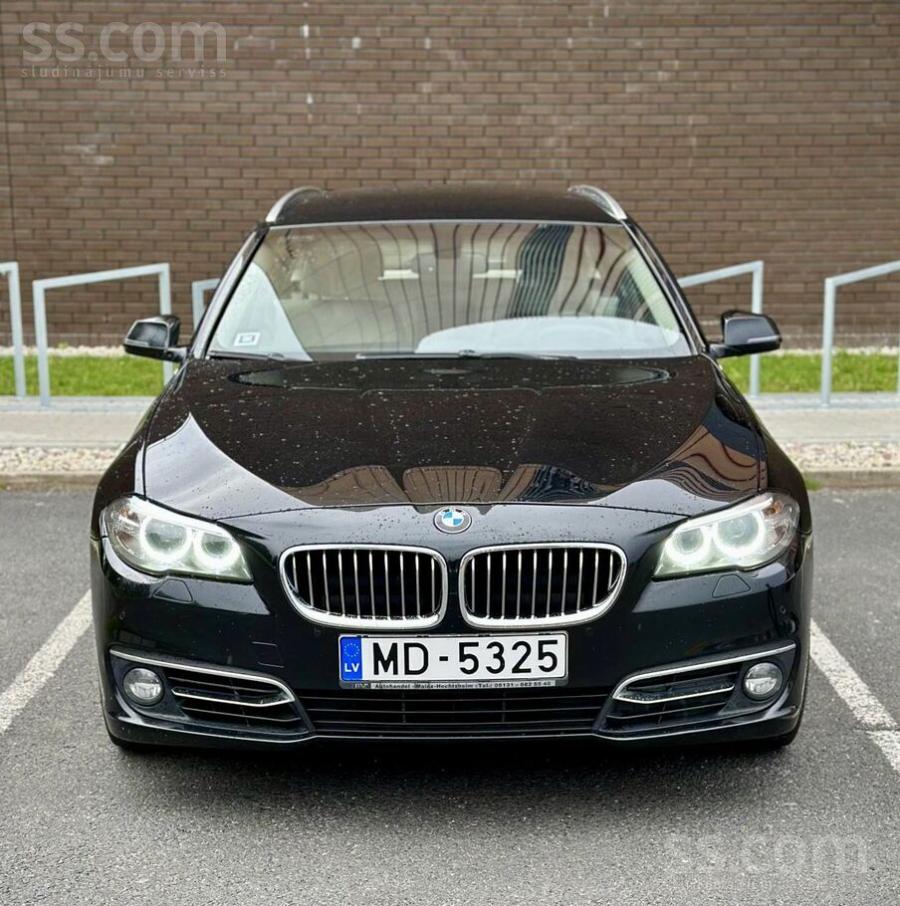 Black BMW 525 2015 in Riga, with an engine capacity of 2.00 L and mileage of 280 thousand km for 12000 €, photo 2 on AUTOMOTO.COM.LV